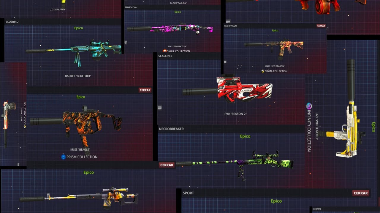 todas mis skins épicas en PolyWar - YouTube