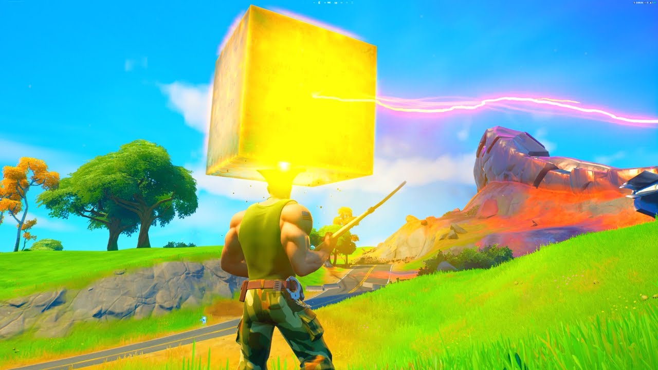 Fortnite Yellow Cube Event.. - YouTube
