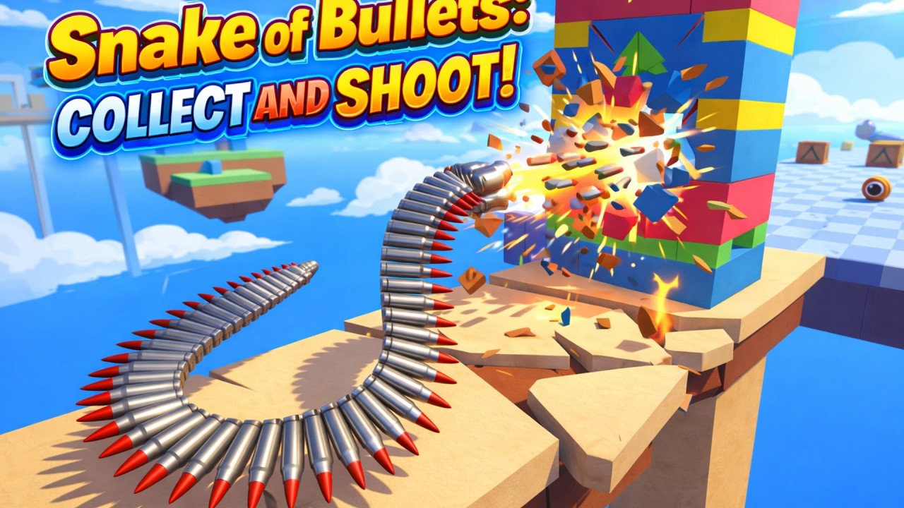 Snake of Bullets: Collect and Shoot! – Free Browser Game - YouTube