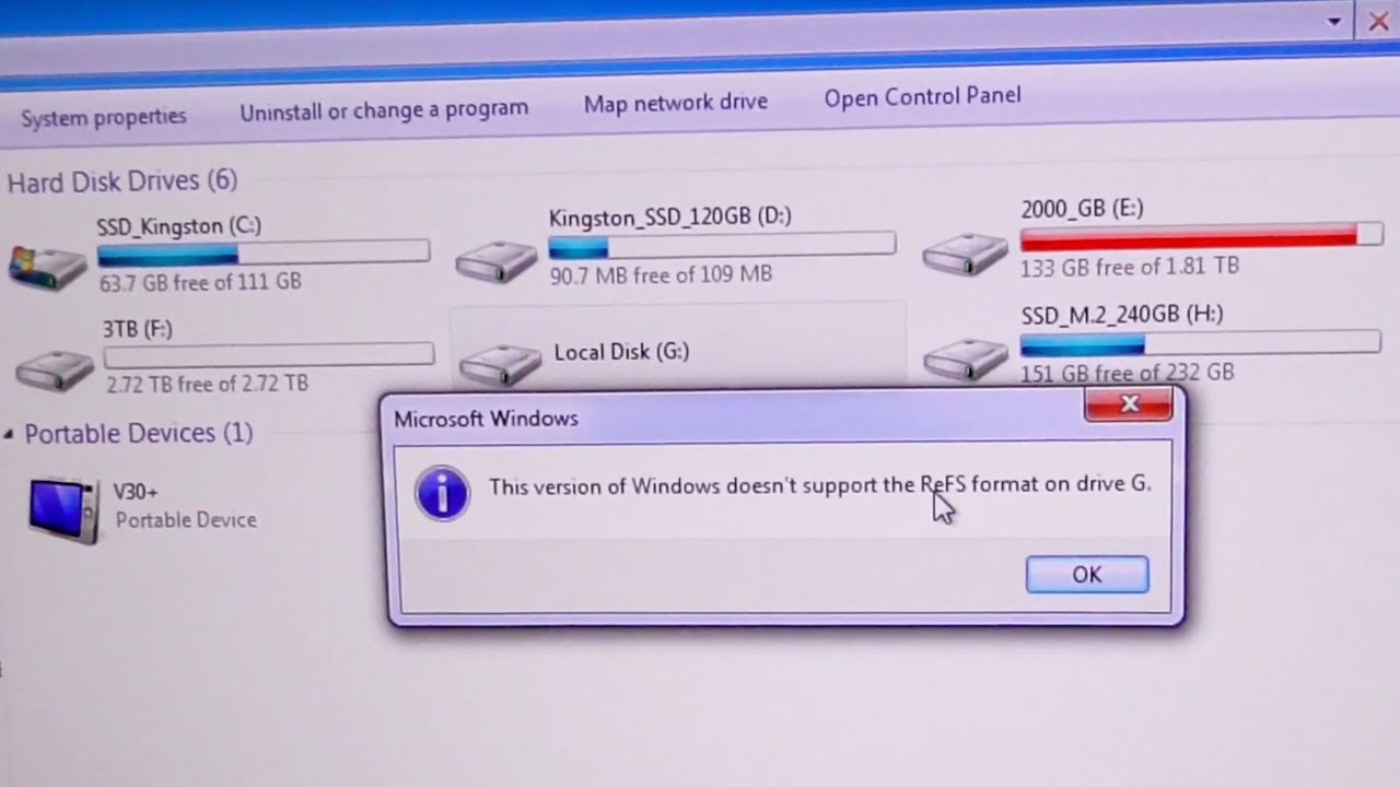 This version of Windows doesn't support ReFS format (Resilient File ...