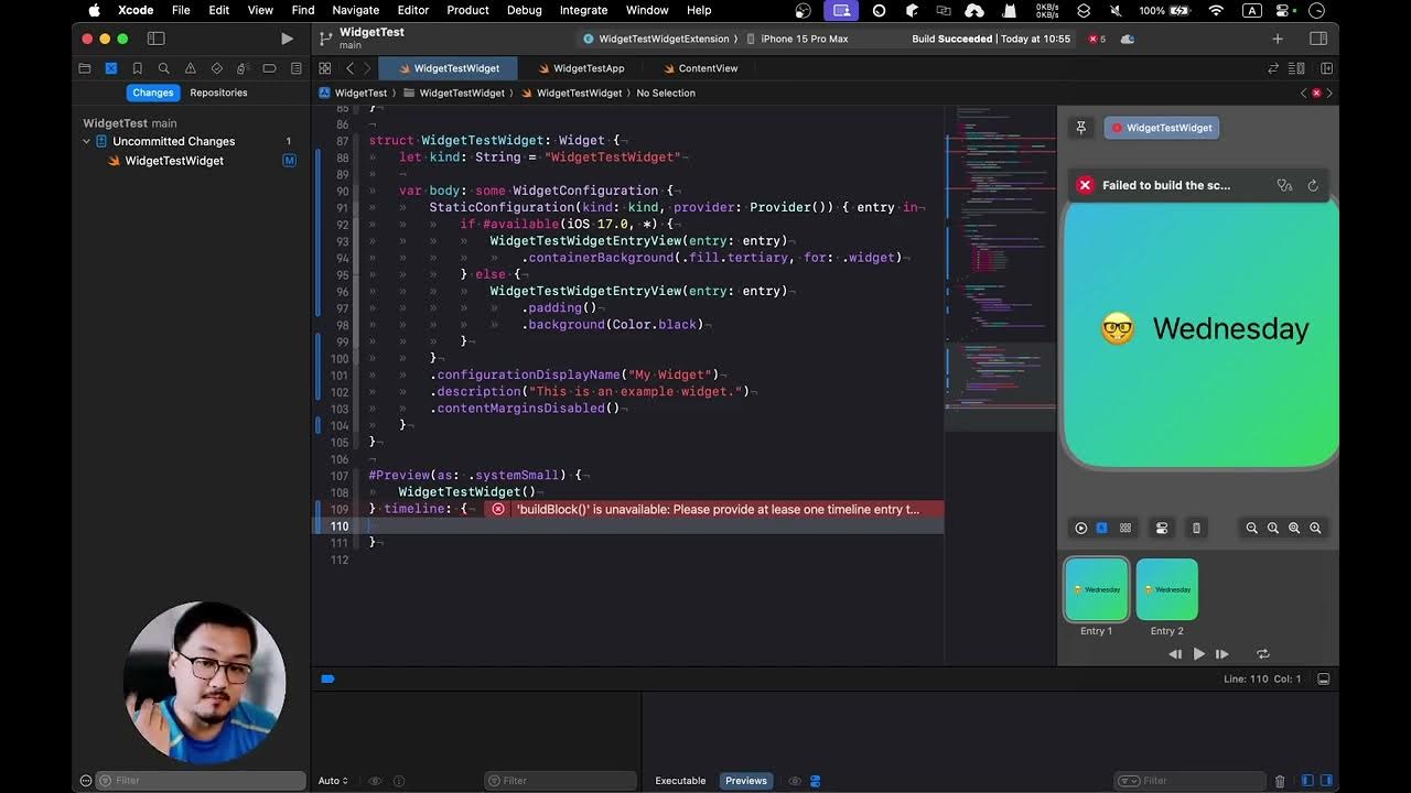 IOS WidgetKit Tutorials 4 Changing Emoji widget and context variants - YouTube
