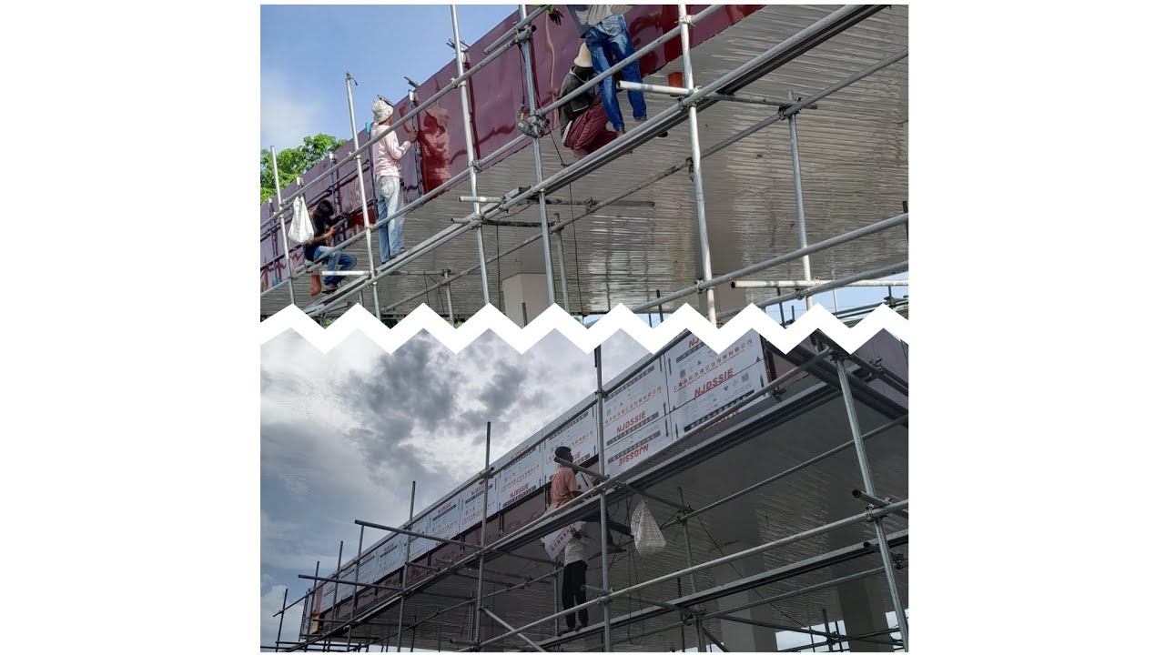 No.1 ALUMINIUM Cladding Installation Gas Station - YouTube