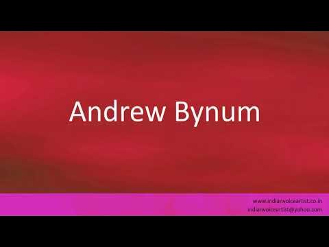 How to pronounce "Andrew Bynum". - YouTube