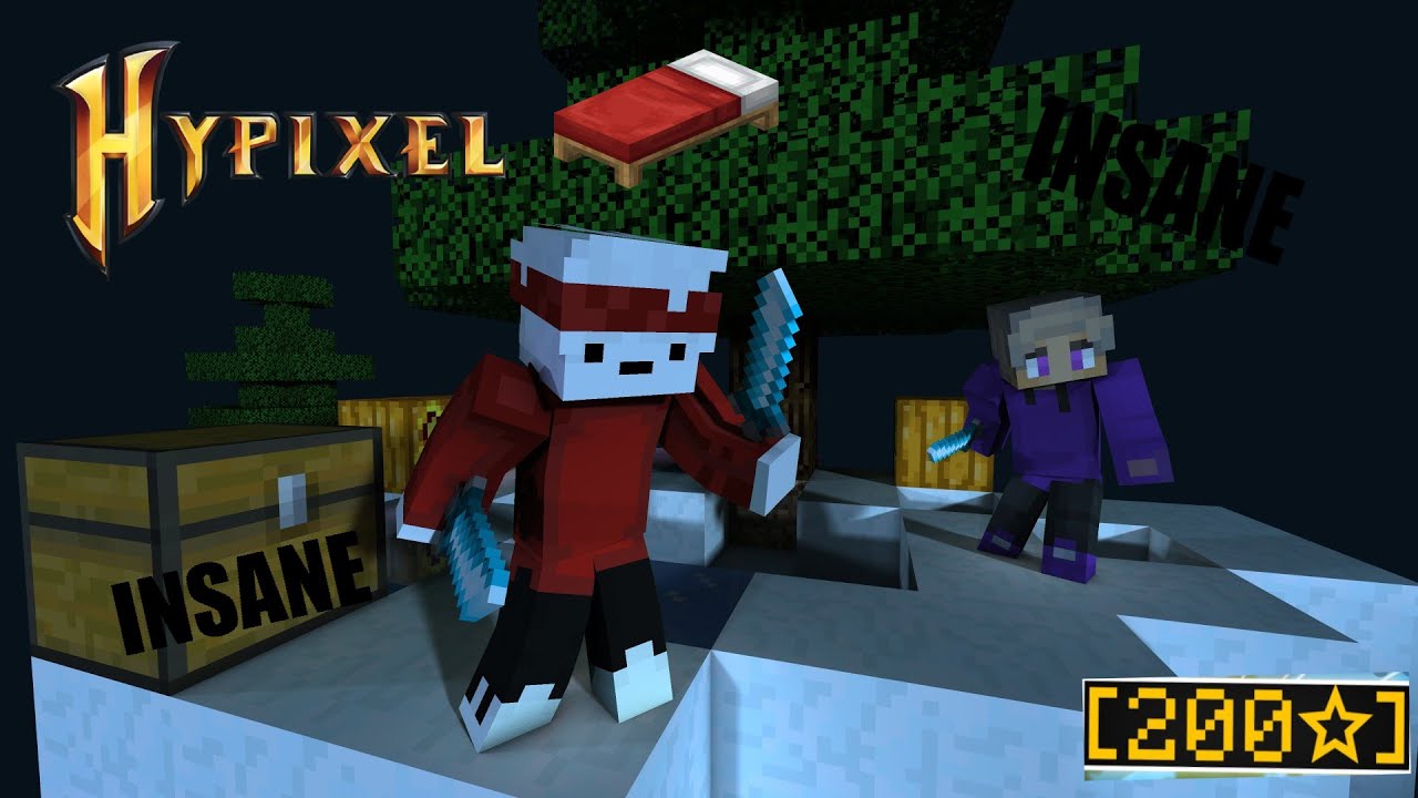 Playing Bedwars with a 200 star | Hypixel Bedwars - YouTube