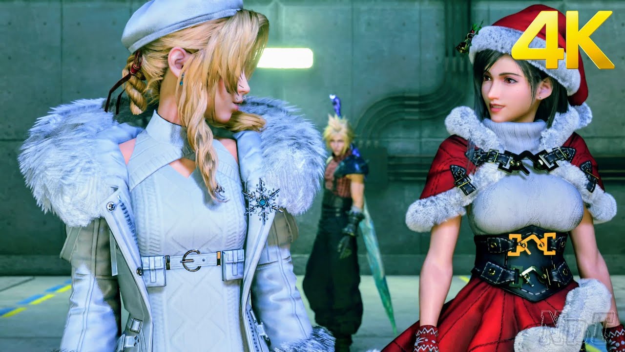 Tifa Xmas Vs Aerith Xmas | Final Fantasy 7 Remake - YouTube