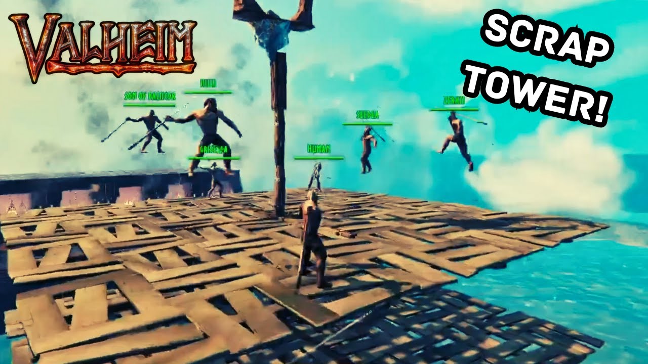 Valheim Scrap Tower: Don't Fall or Become Fish Food! (ArenaWorld PvP ...