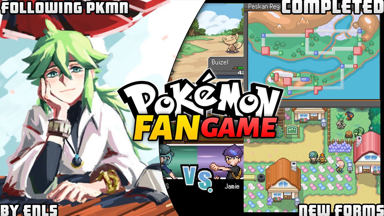 COMPLETED New Pokemon Fan-Game with Following Pokemon, Regional Forms ...