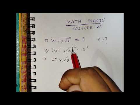 x√x√x= 3 here,x=?||Math magic ||Episode -26||Easy math solution|| - YouTube