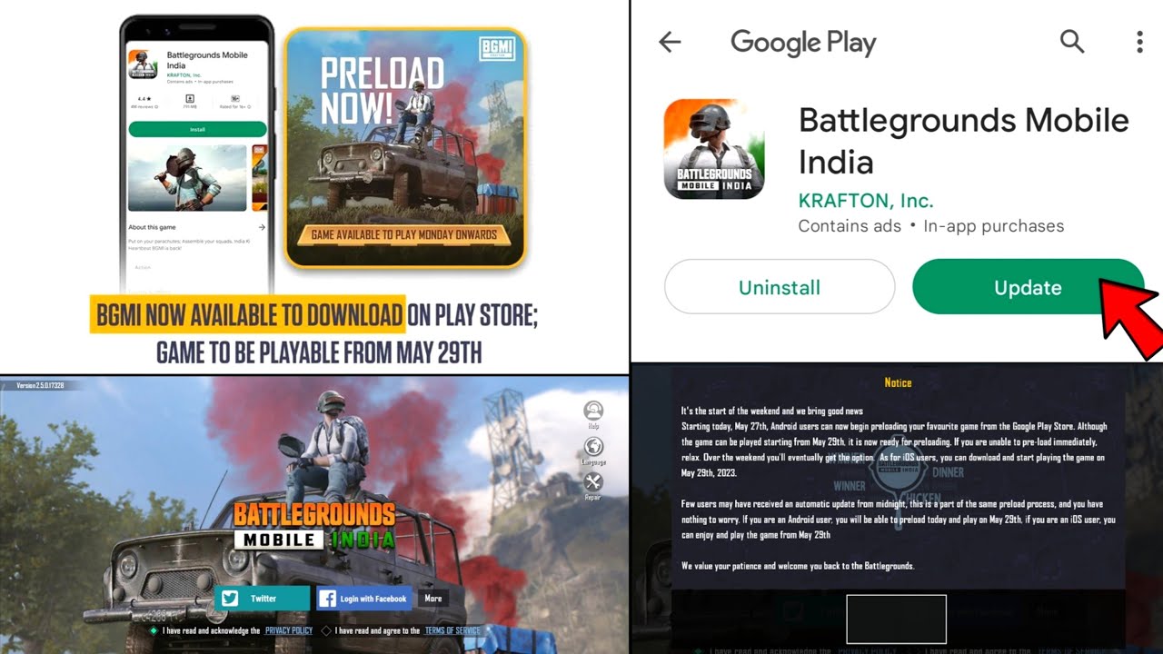 Finally Bgmi New Update 2.5 Is Here With Bgmi Launch Date | Bgmi Unban ...