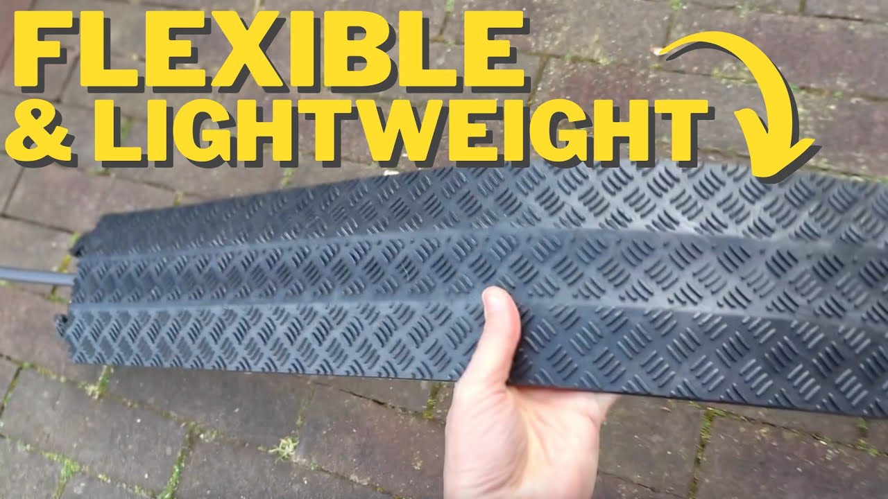 Very Easy To Manage: VEVOR Rubber Drop Over Cable Ramp - YouTube