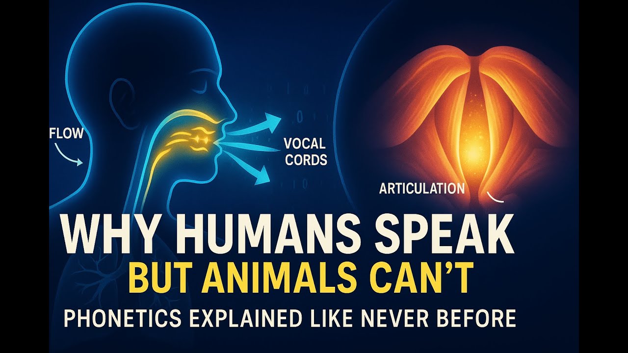 Why Humans Speak but Animals Can’t | Phonetics Explained Like Never ...