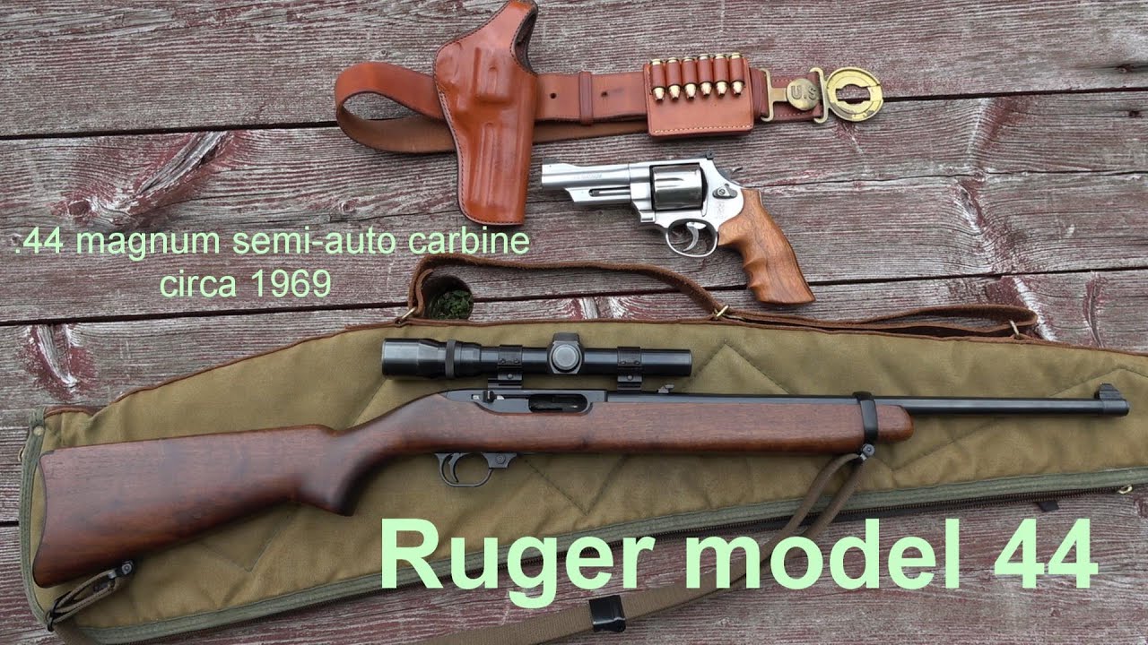 Ruger Model 44, semiauto .44 magnum carbine, made in 1969 - YouTube