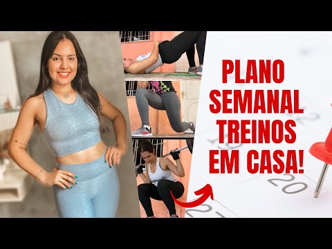 COMO MONTAR CRONOGRAMA DE TREINOS EM CASA? Meu plano semanal detalhado!