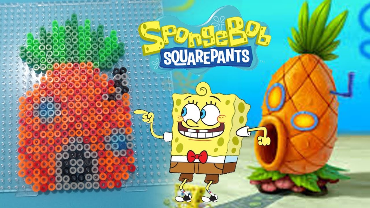 How to make Perfect Spongebob's Pineapple House | Perler Beads - YouTube