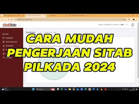 CARA MUDAH DAN LENGKAP PENGERJAAN SITAB PILKADA 2024 - YouTube