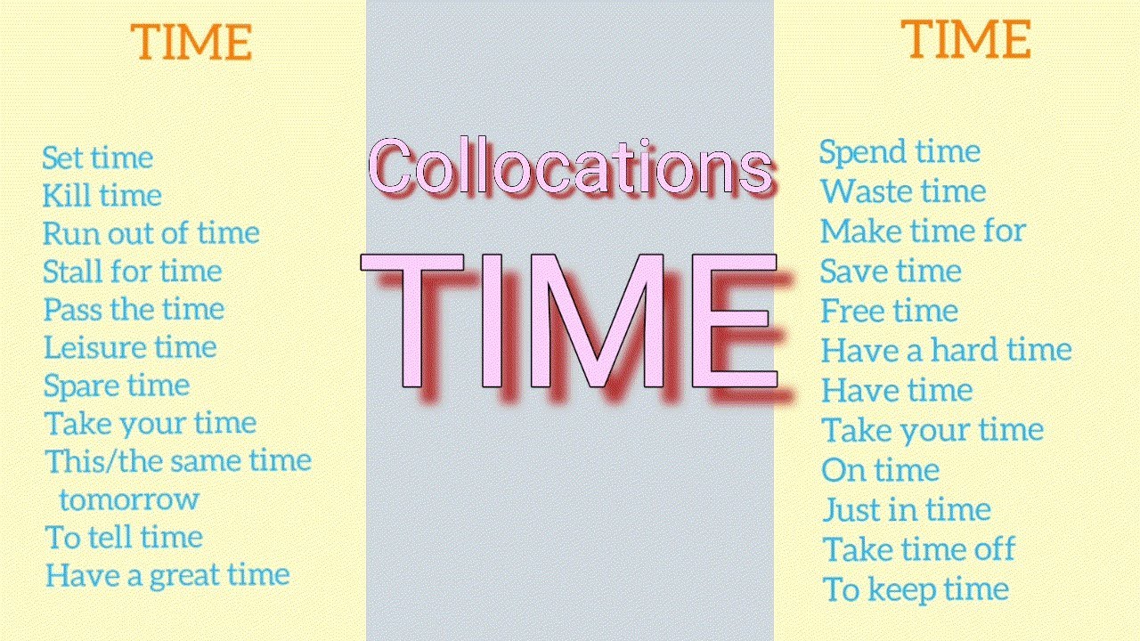 Collocations TIME / learning English / Grammar - YouTube