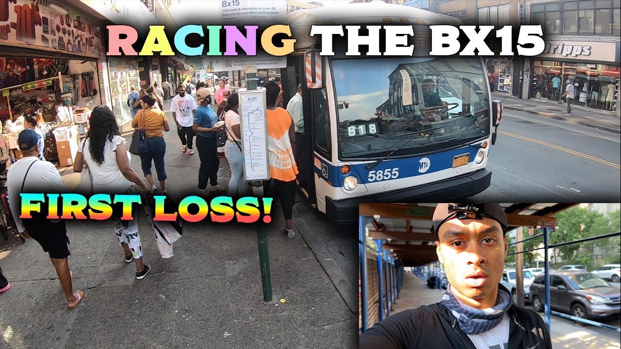 Racing The Bx15! Entire NYC Bus Route *FIRST LOSS | MTA Bus Race #12 ...
