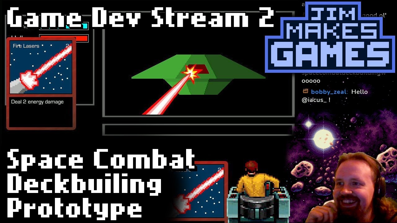 Game Dev Stream 2 - 9th September 2021 - Developing a Space Combat Deckbuilding Prototype - YouTube