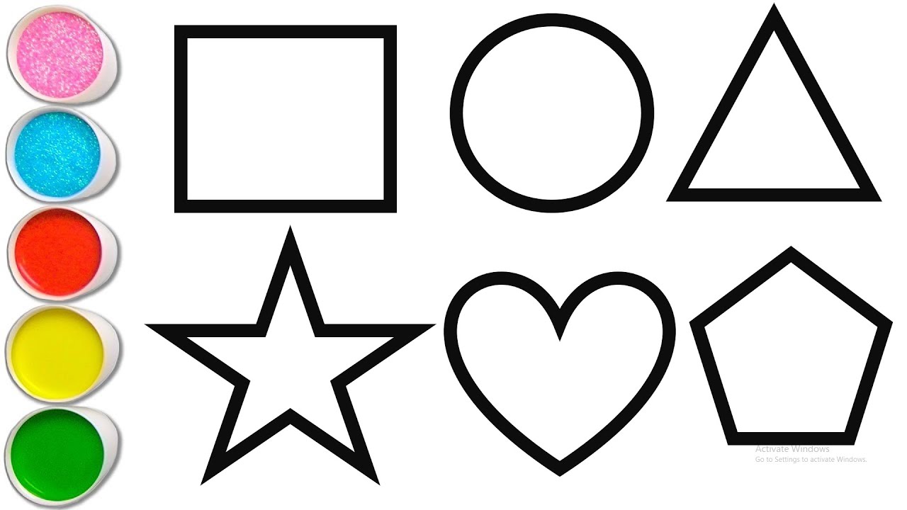 Learn 2d shapes drawing for toddlers | Shapes drawing for kids ...