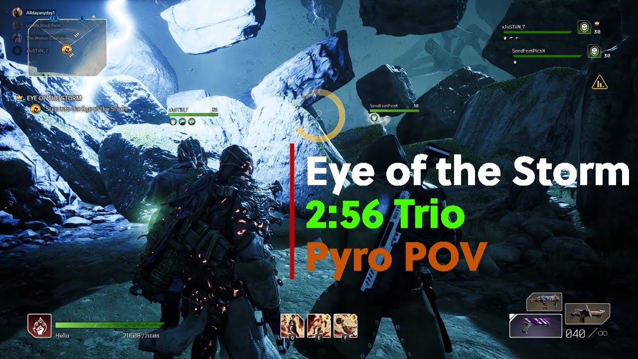 EYE OF THE STORM | 2:56 TRIO | PYRO POV | Outriders - YouTube