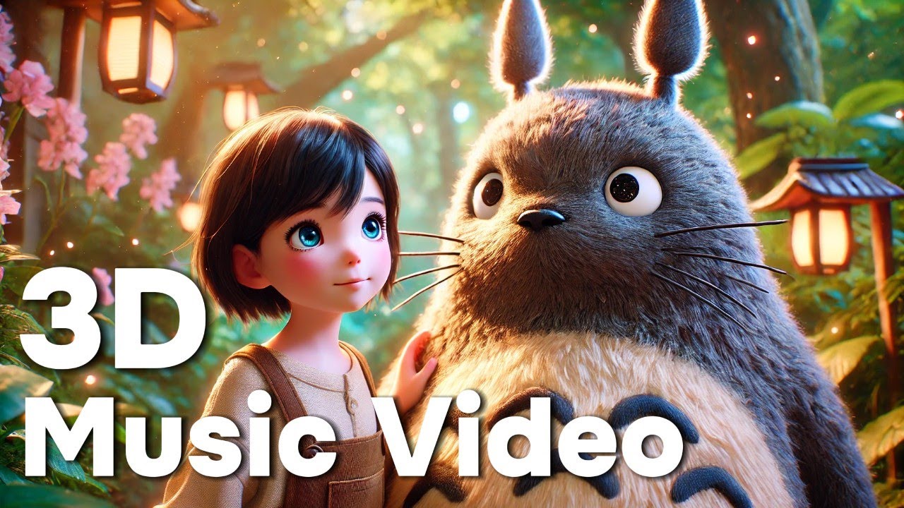 [3D Music Video] 토토로와 함께하는 3D animation 음악 여행! 한국판 토토로 이야기 Korean-style ...