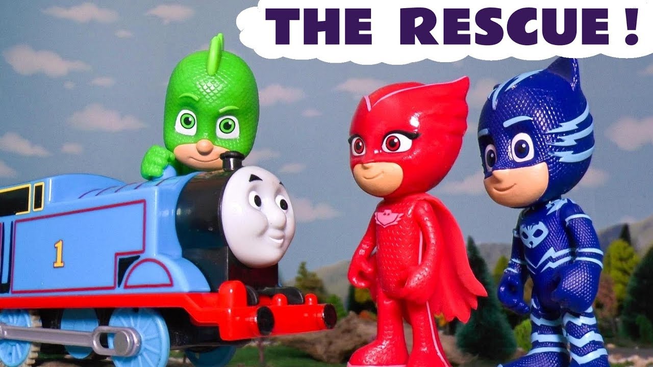 PJ Masks Rescue Story With Thomas and Friends - YouTube