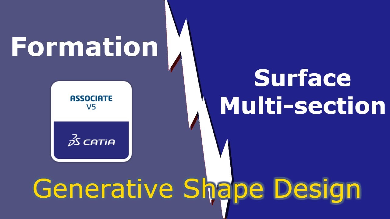 CATIA V5 - Generative Shape Design : comment créer une surface multi ...
