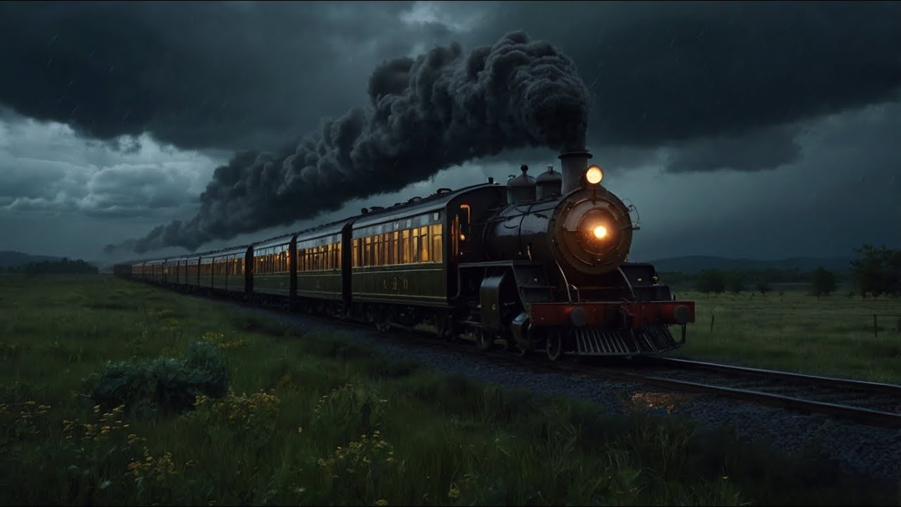 Train Ride Through a Thunderstorm | Rain Hitting the Windows 🚆 - YouTube