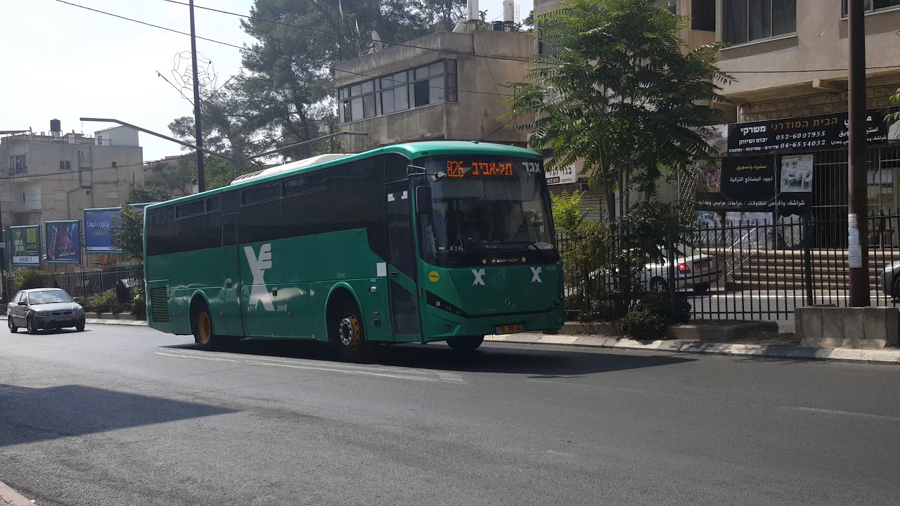 Mercedes Benz Oc500 Mars of Egged Bus Cooperative on Route 826 Nazareth ...