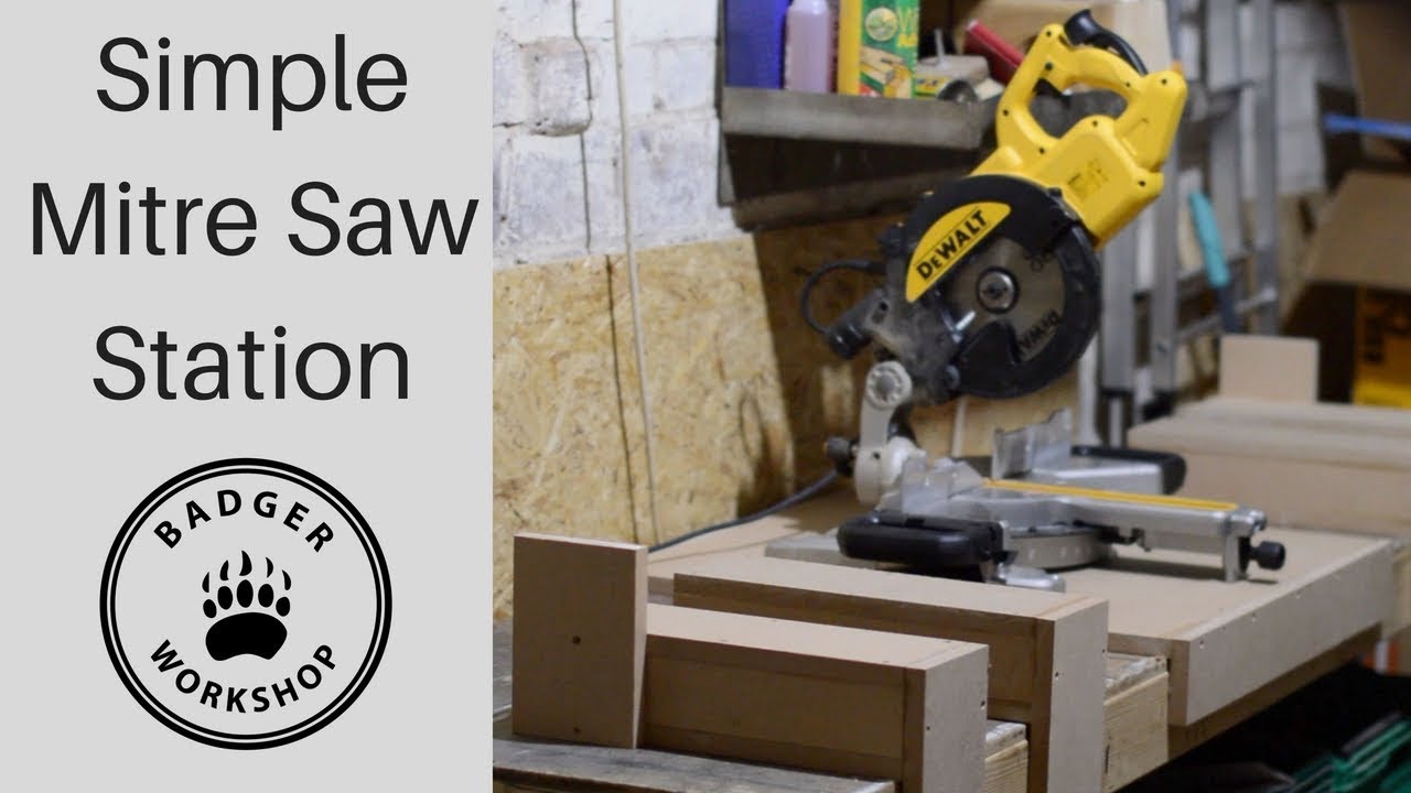 Simple Mitre Saw station - YouTube