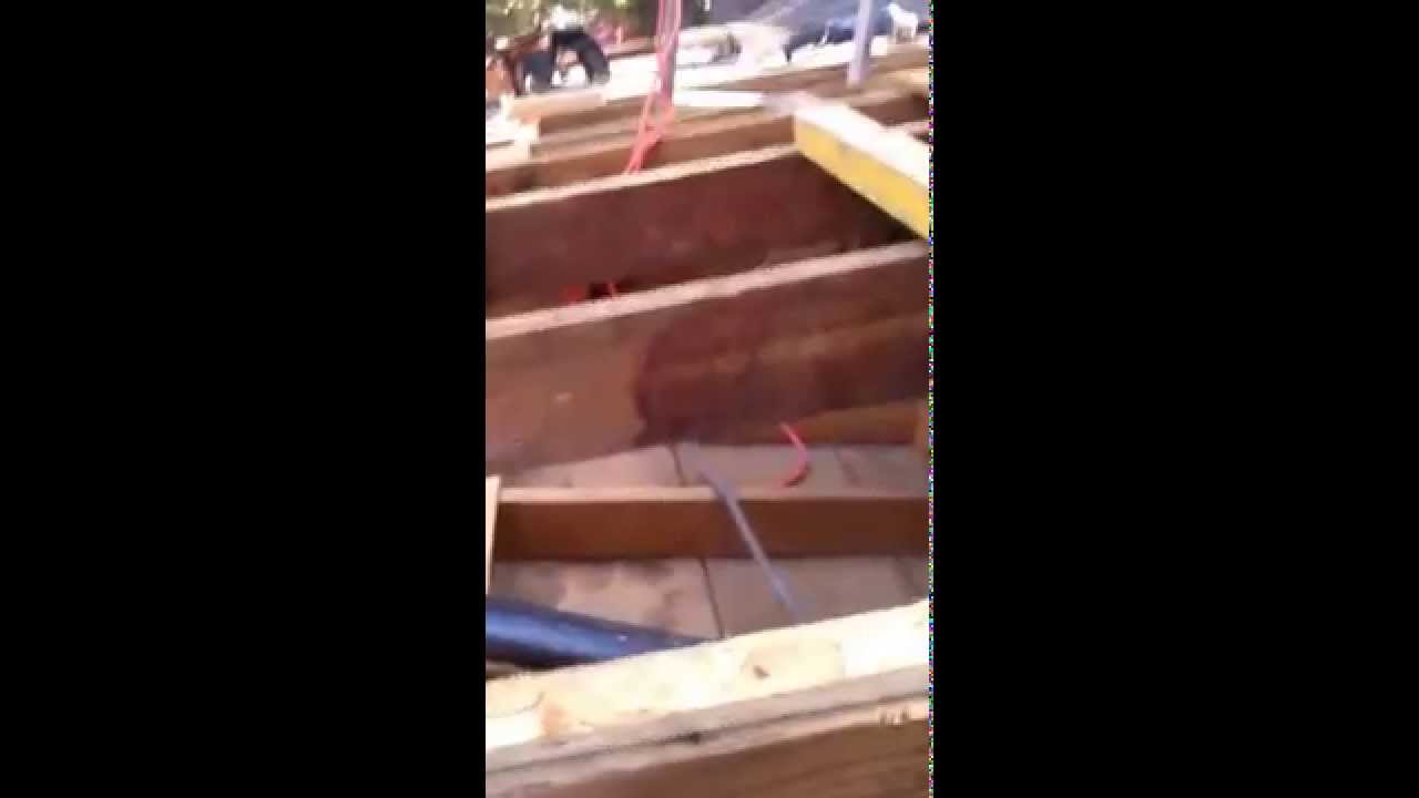 Dirks roof furring strips 6 4 14 - YouTube