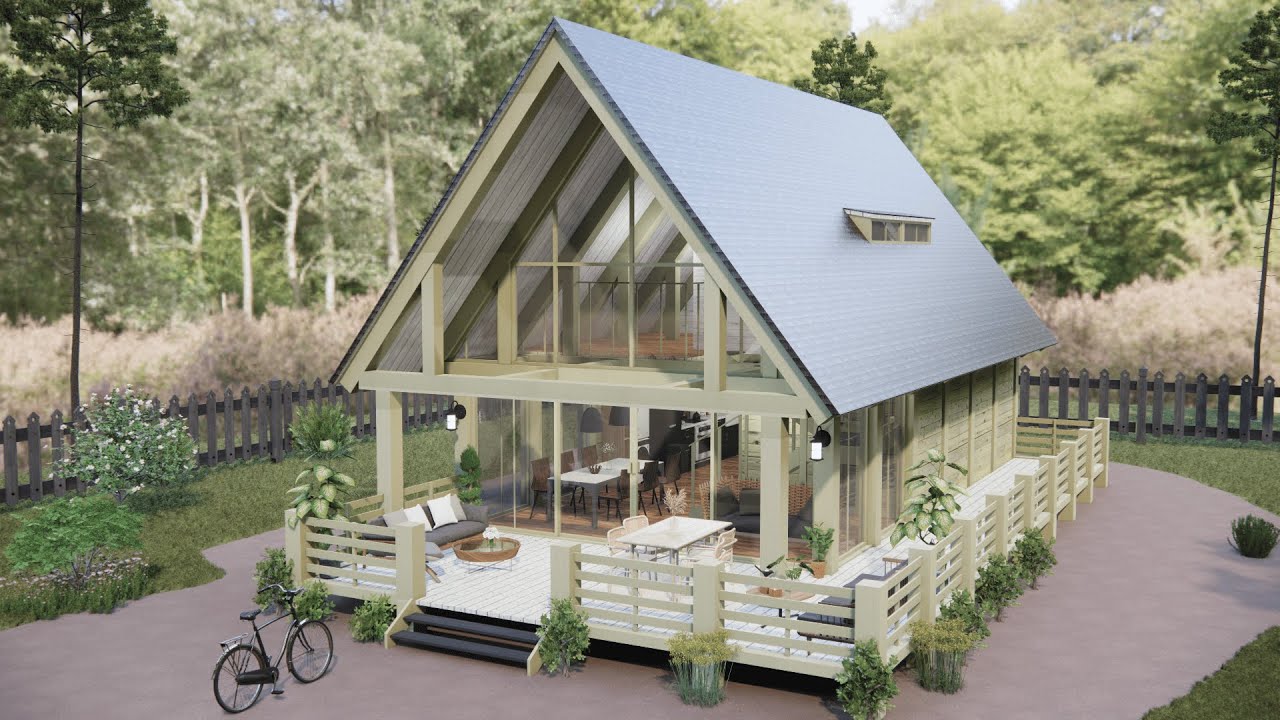 💡Simple Cabin Living: The 25x47 Design That's All About Comfort ...