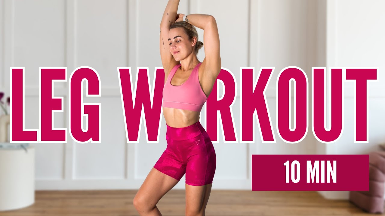 TABATA HIIT LEGS WORKOUT // 10 Minutes (with weights, at home workout ...