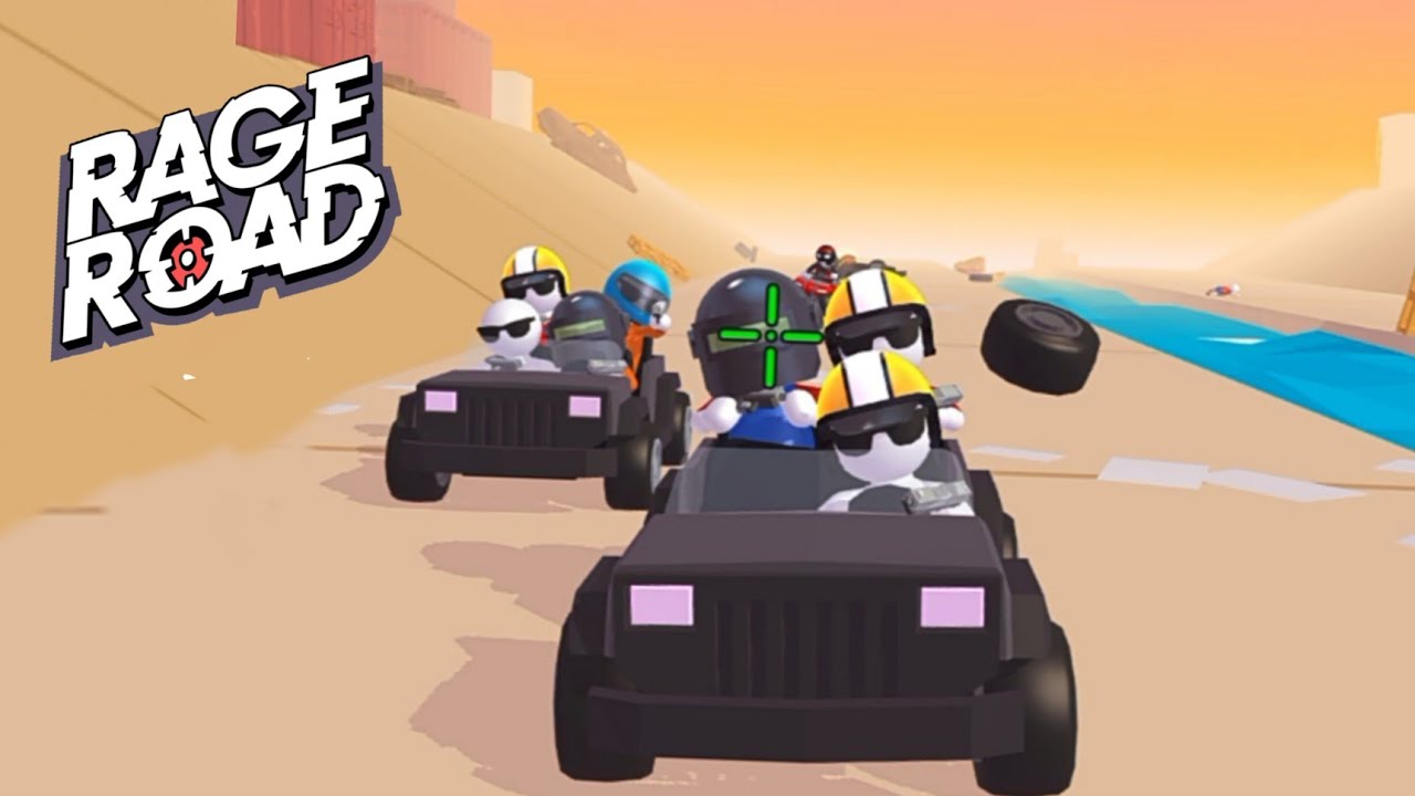 Rage Road Gameplay (Android, iOS) | Rage Road Car Shooting Game - YouTube