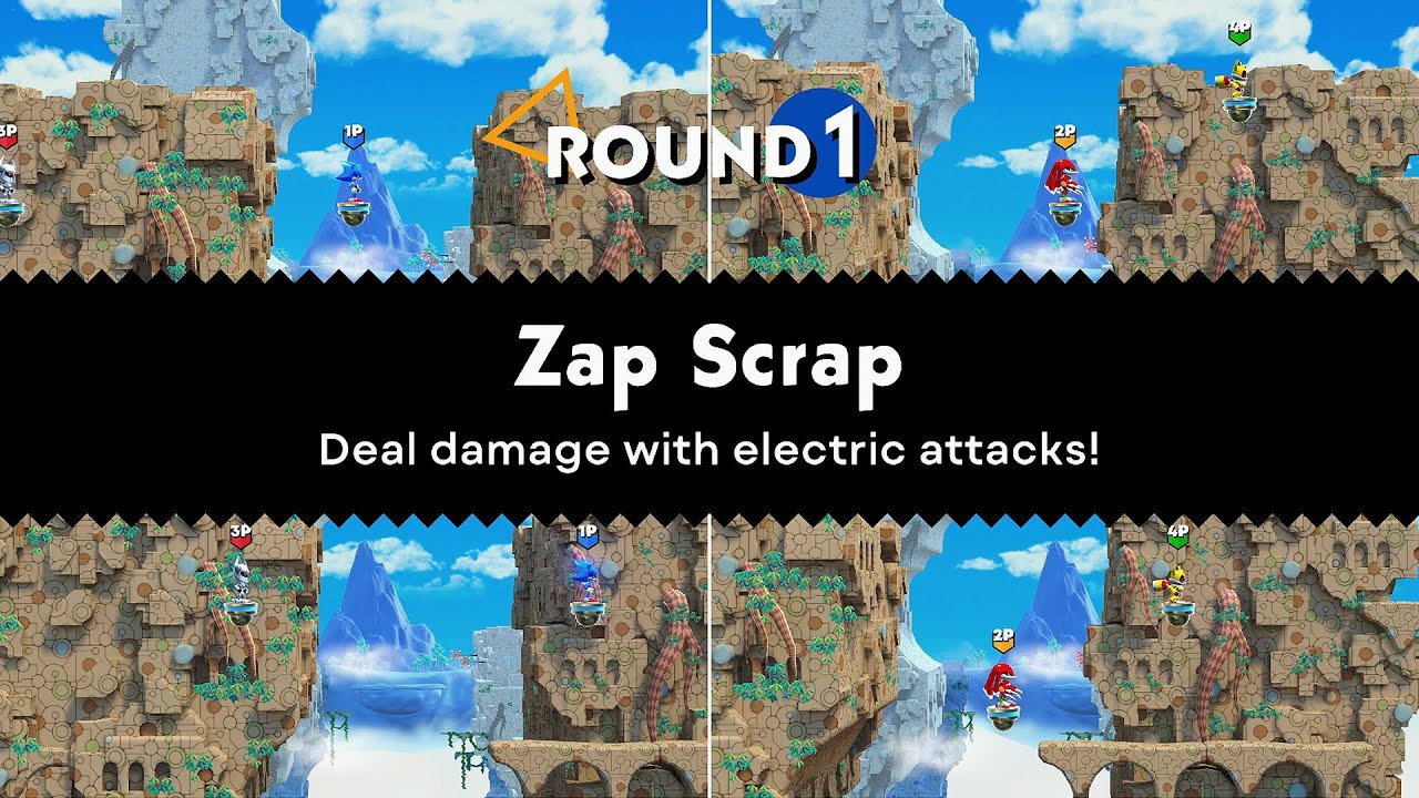 Sonic Superstars - Battle Mode Zap Scrap Gameplay | PS4, PS5 - YouTube