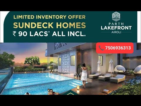 LAXURIOUS 1 BHK APARTMENT I PARTH LAKEFRONT AIROLI I Book your site ...