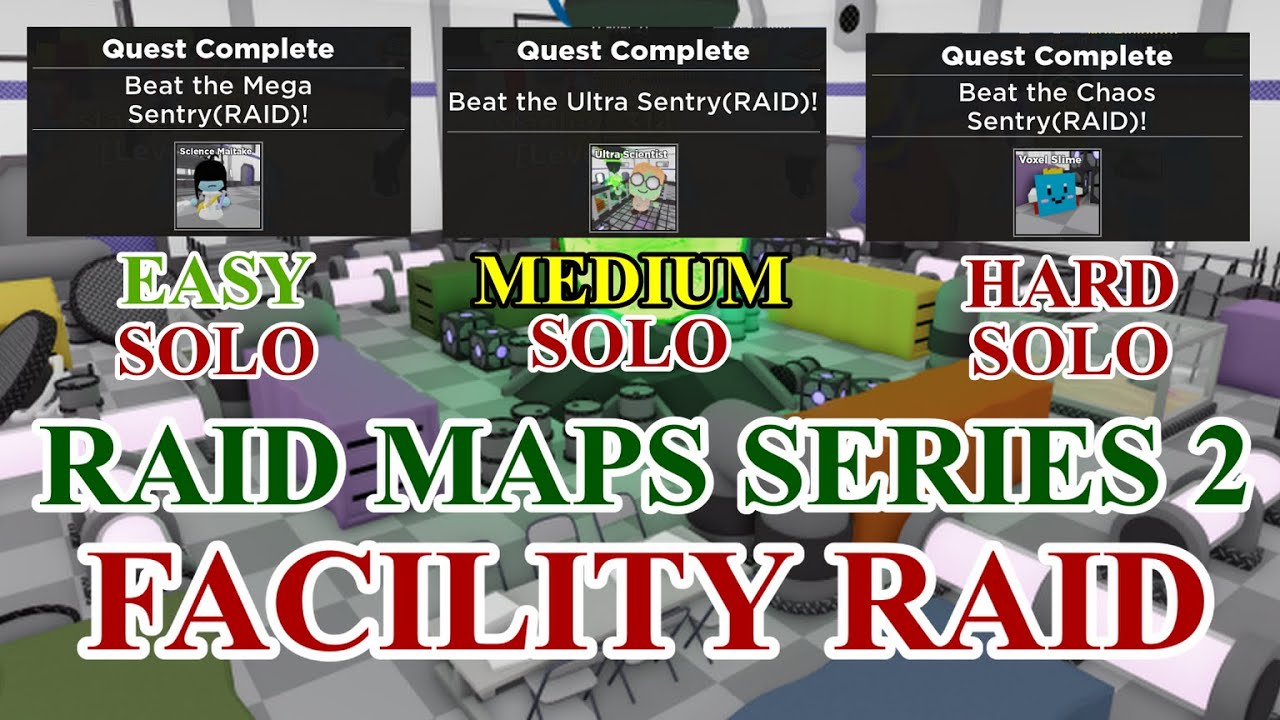 (RAID MAPS) SERIES 2 FACILITY RAID ALL CHALLENGE MODE, TOWER HEROES ...