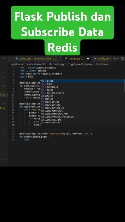 Flask Publish dan Subscribe Data Redis #python #pythondeveloper #redis - YouTube