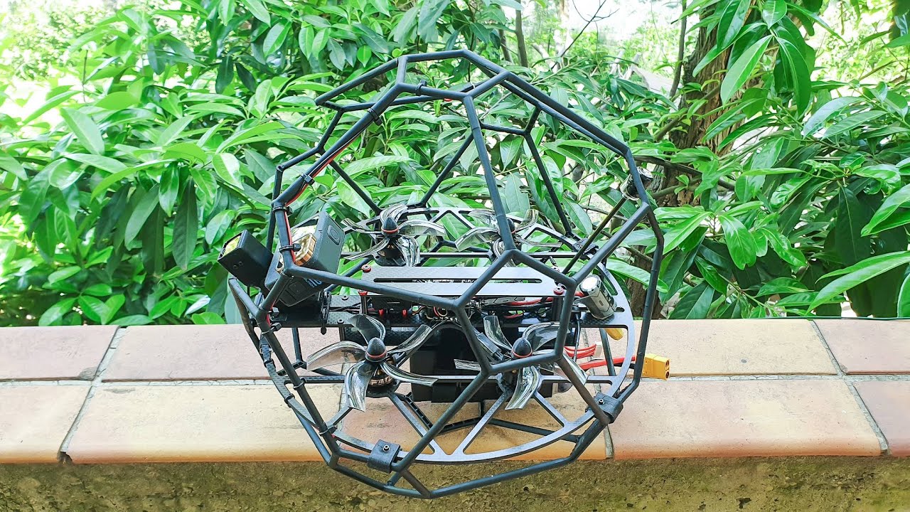 The race mode performance of the Xpert Kage Power cage drone with a ...