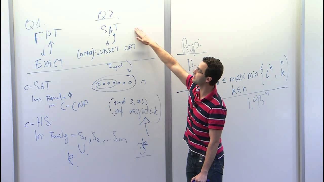 Exact Algorithms From Fpt Algorithms Youtube