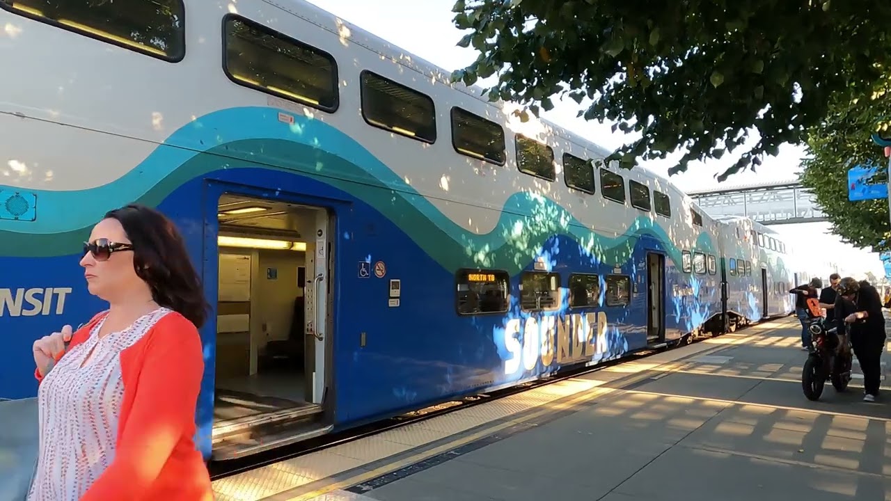 SOUNDER TRAIN ASMR SOUND TRANSIT TRAIN AUGUST 2022 - YouTube