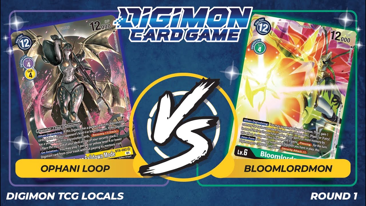 Digimon TCG Tournament Locals - Round 1 EX3 Bloomlord Vs Ophani Loop ...