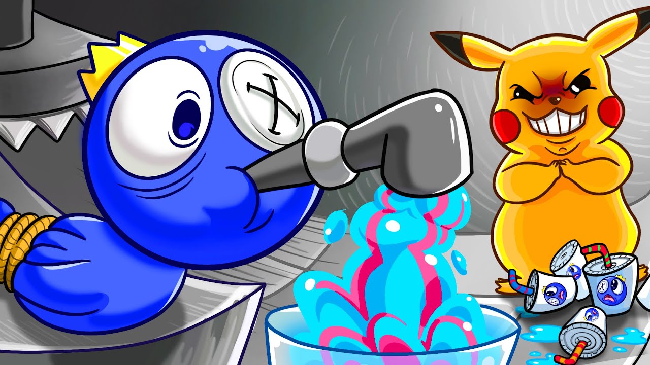 Delicious Blue Juice 😋 PIKACHU Revenge | Rainbow Friends Animation ...