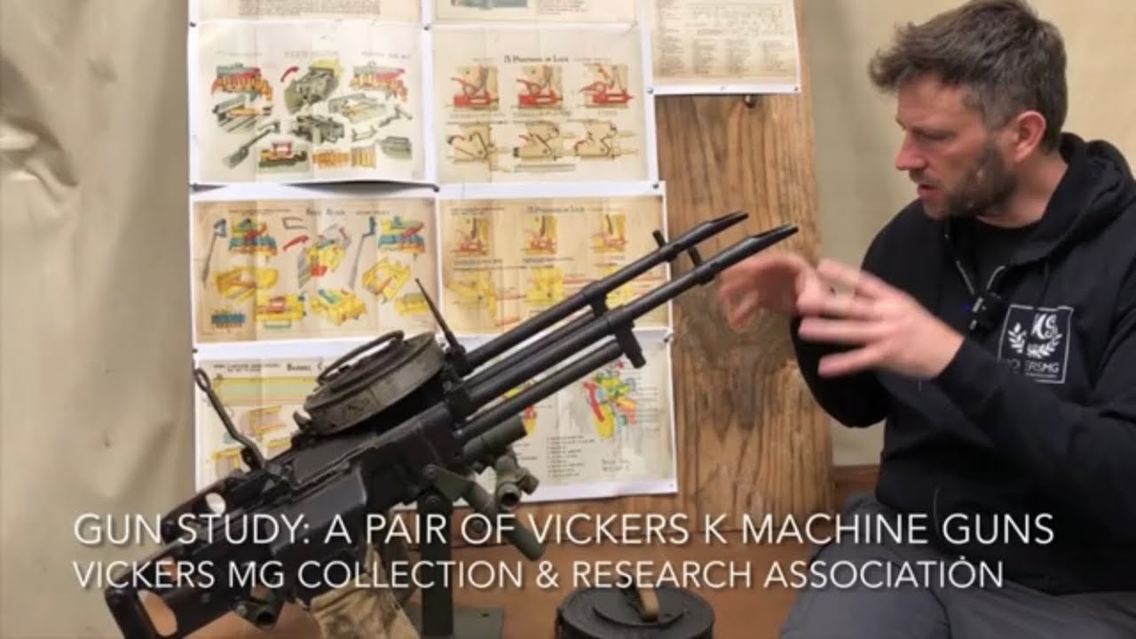 Gun Study: A pair of Vickers ‘K’ Gas-Operated machine guns - YouTube