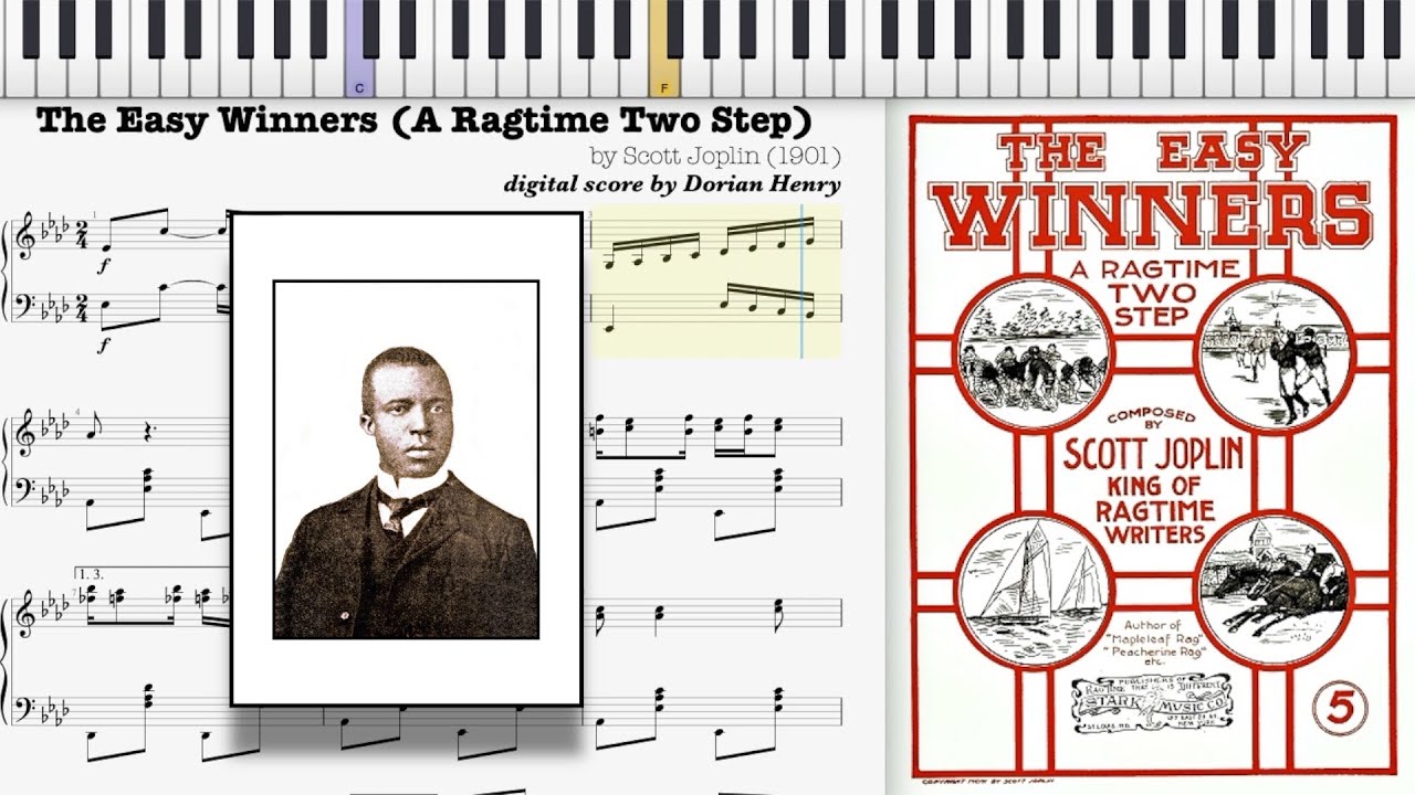 The Easy Winners by Scott Joplin (1901, Ragtime piano) - YouTube