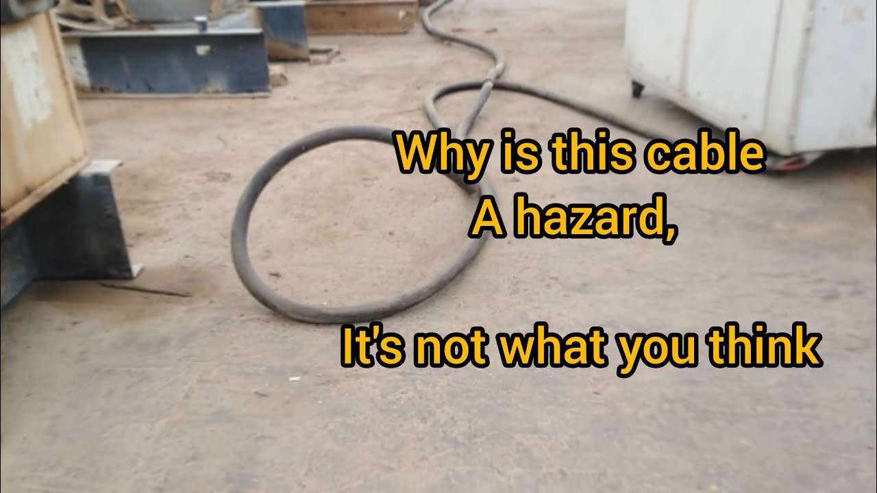 Electrical cables hazard in workplace, Not electrica hazard - YouTube
