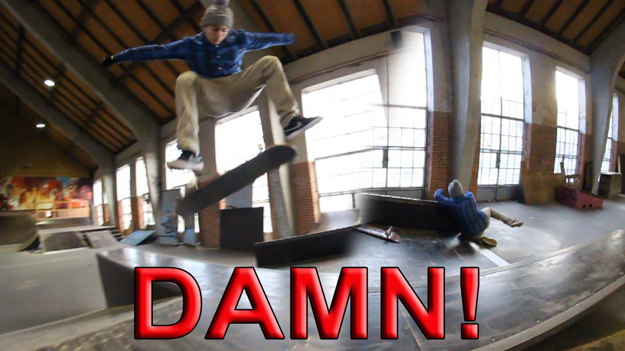Crazy Gap - Perfect Kickflip and a Horrible Slam! - YouTube