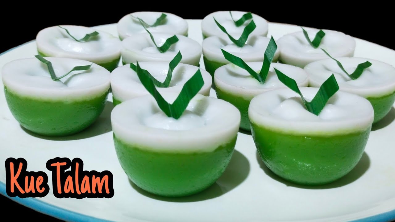 Resep kue talam pandan || Kue talam tepung beras - YouTube