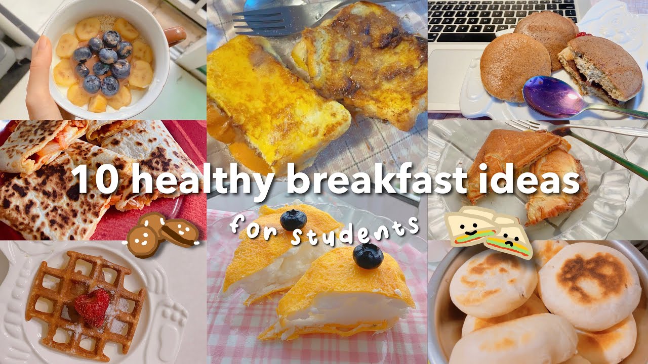 student's breakfast of the week 精致学生的一周早餐 🏫🥐 what i eat malaysia - YouTube