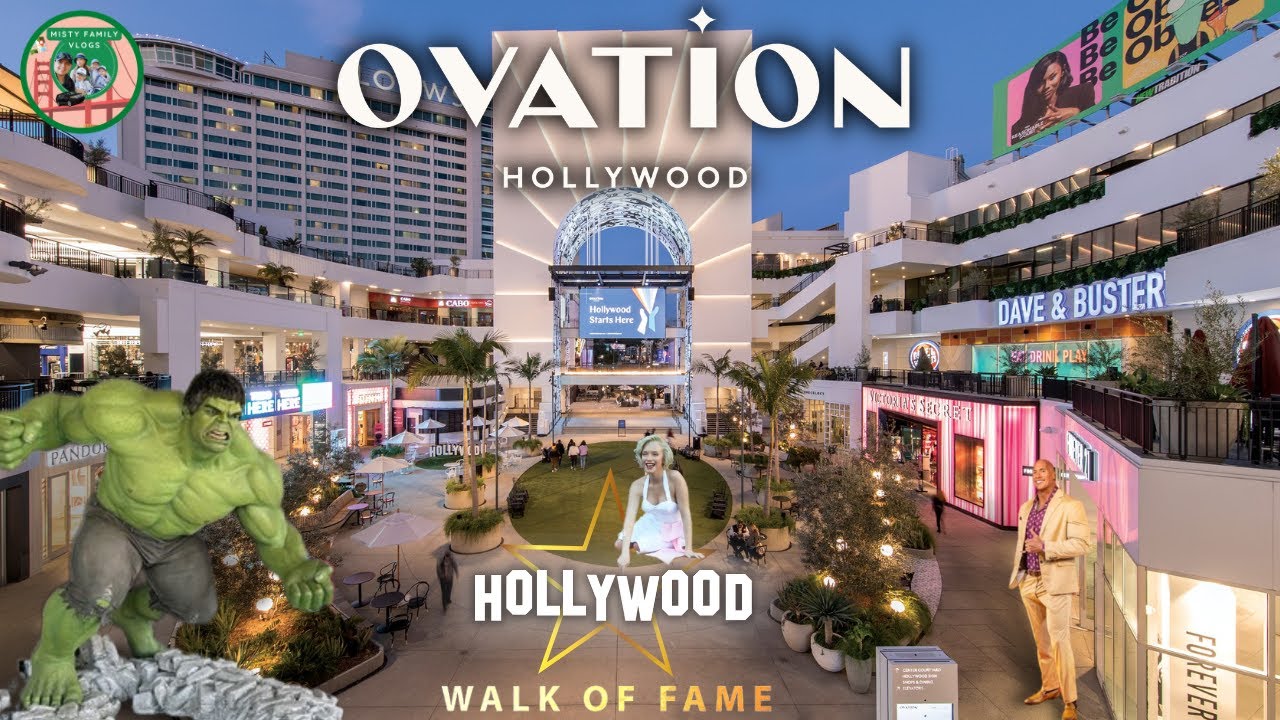 Ovation Hollywood the New Shopping Mall LA. (Walk of Fame) - YouTube